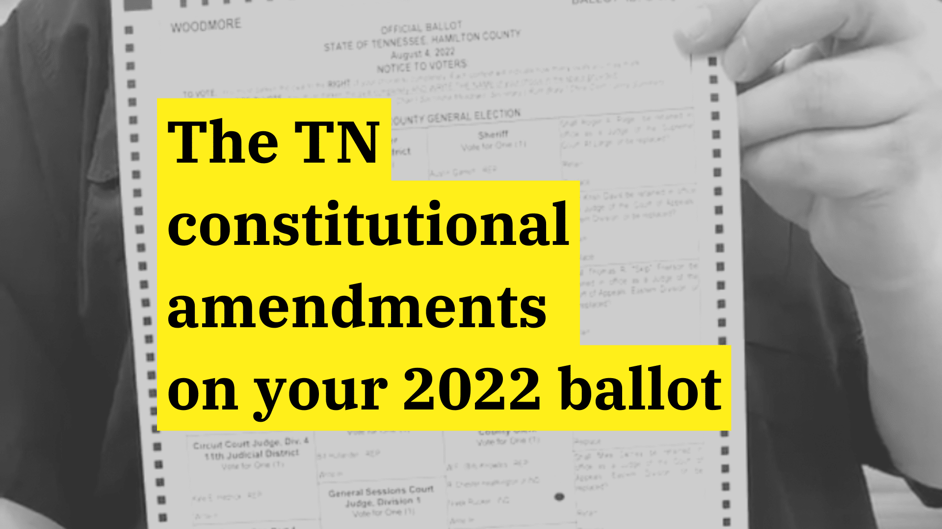 What do the TN constitutional amendments really mean? – Chattamatters